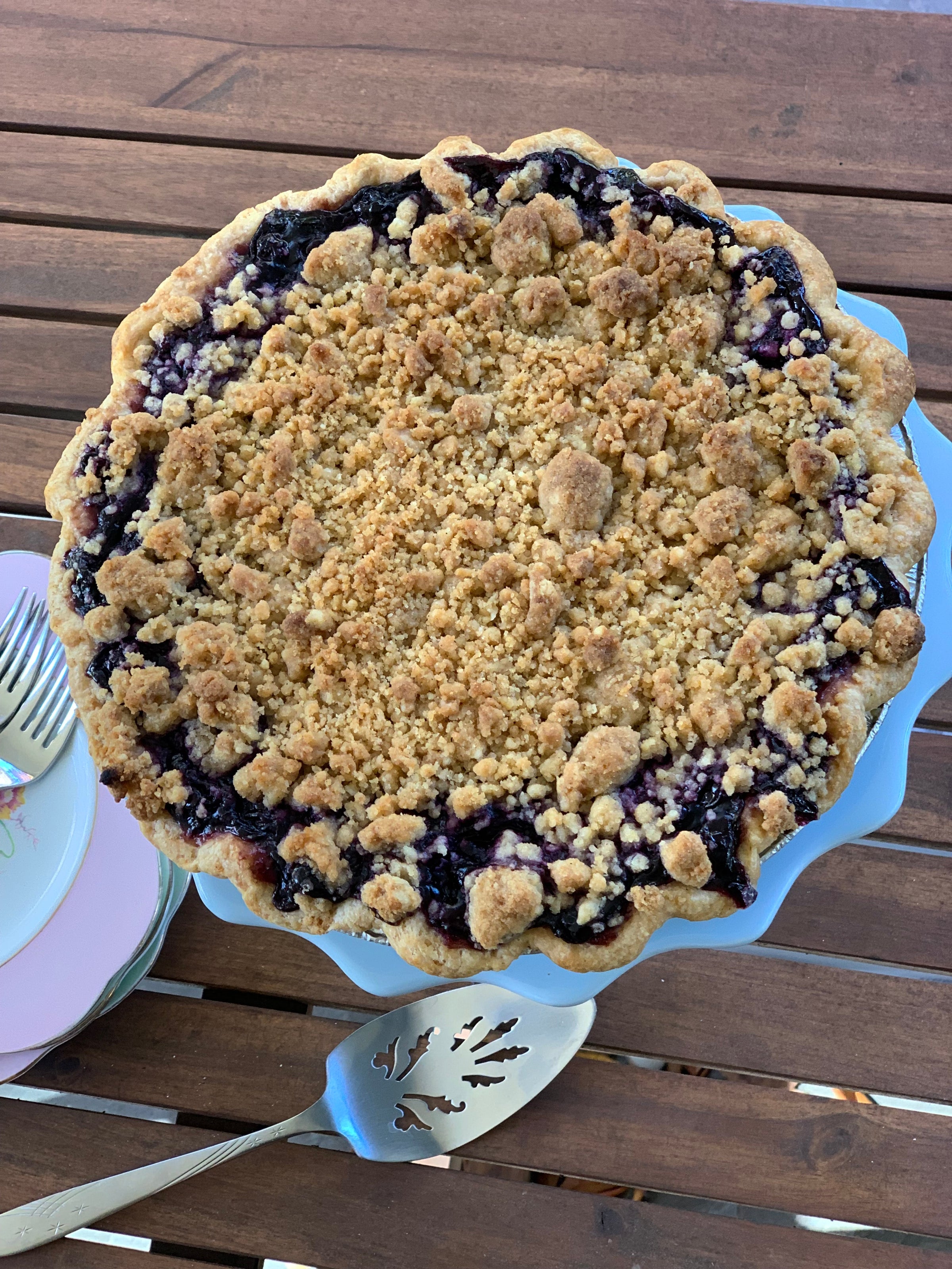 Whole Blueberry Pie Clipart